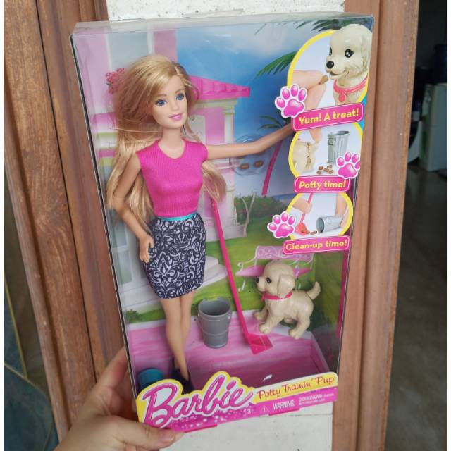 Jual Mainan anak / barbie potty trainin pup/ barbie dengan pet nya ...
