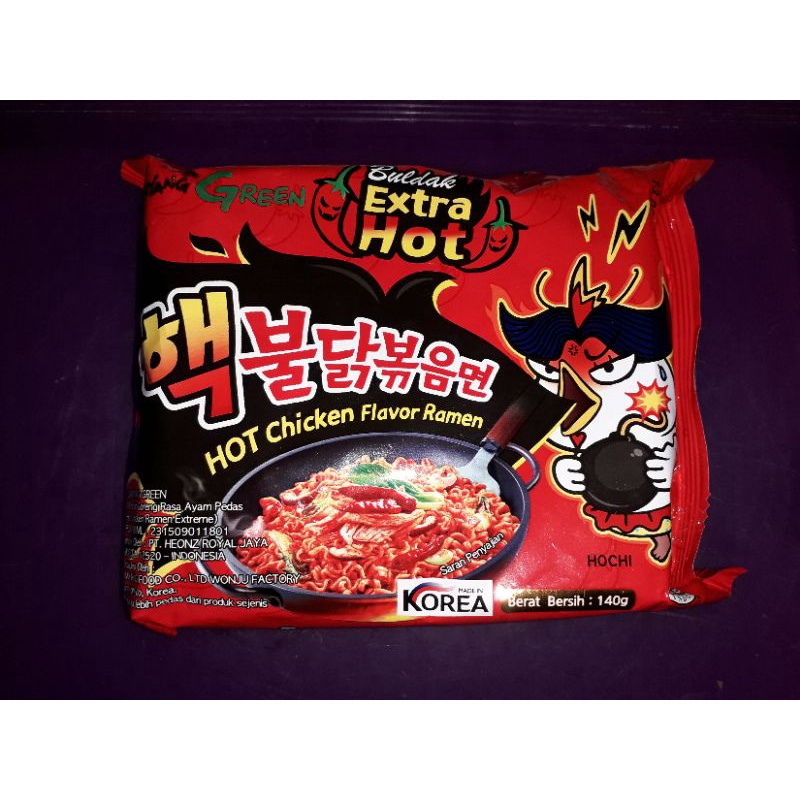 Jual Buldak Extra Hot Chicken Flavor Ramen 140gr | Shopee Indonesia