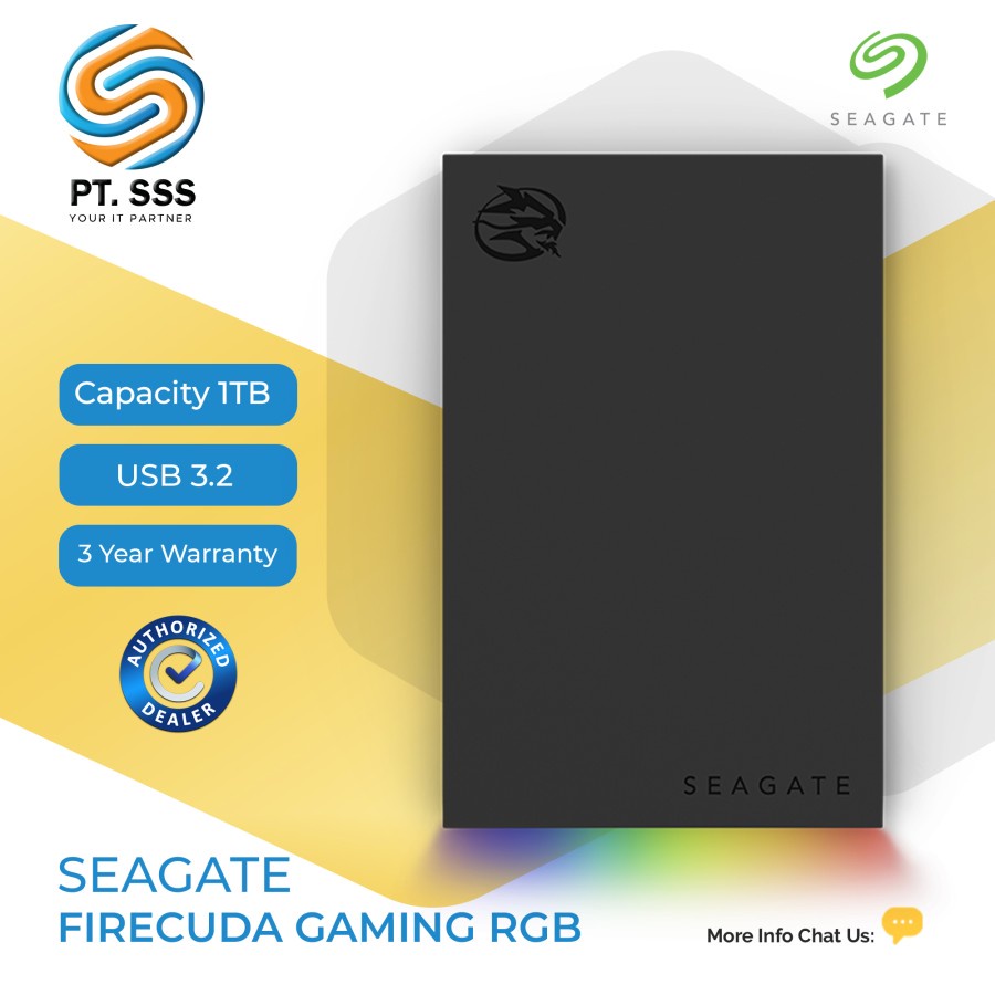 Jual Seagate Firecuda Gaming RGB 1TB Harddisk Eksternal USB 3.2 ...