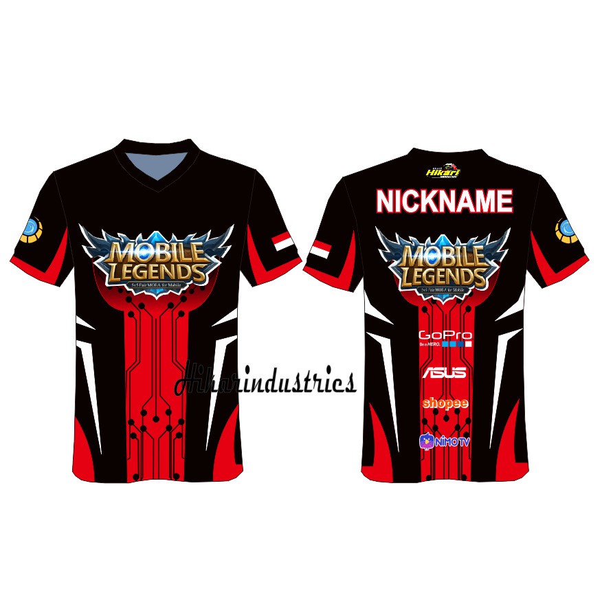 Jual Jersey mobile legends custom gaming hikari | Shopee Indonesia