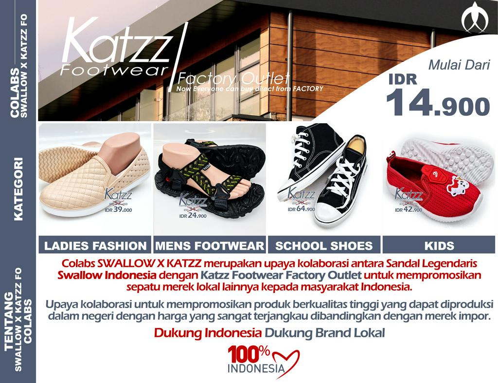 Toko Online SANDAL SWALLOW KATZZ FOOTWEAR | Shopee Indonesia