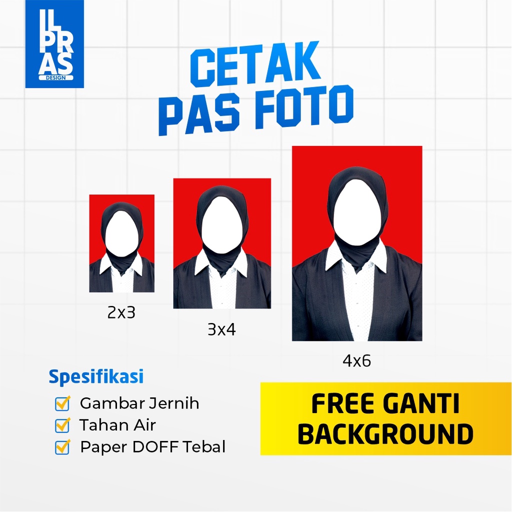 Jual CETAK PAS FOTO DOFF PAKET MURAH | Shopee Indonesia