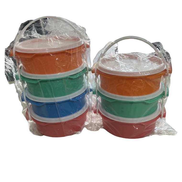 Jual rantang warna warni twinpan/ rantang susun tingkat TP/ kotak makan ...