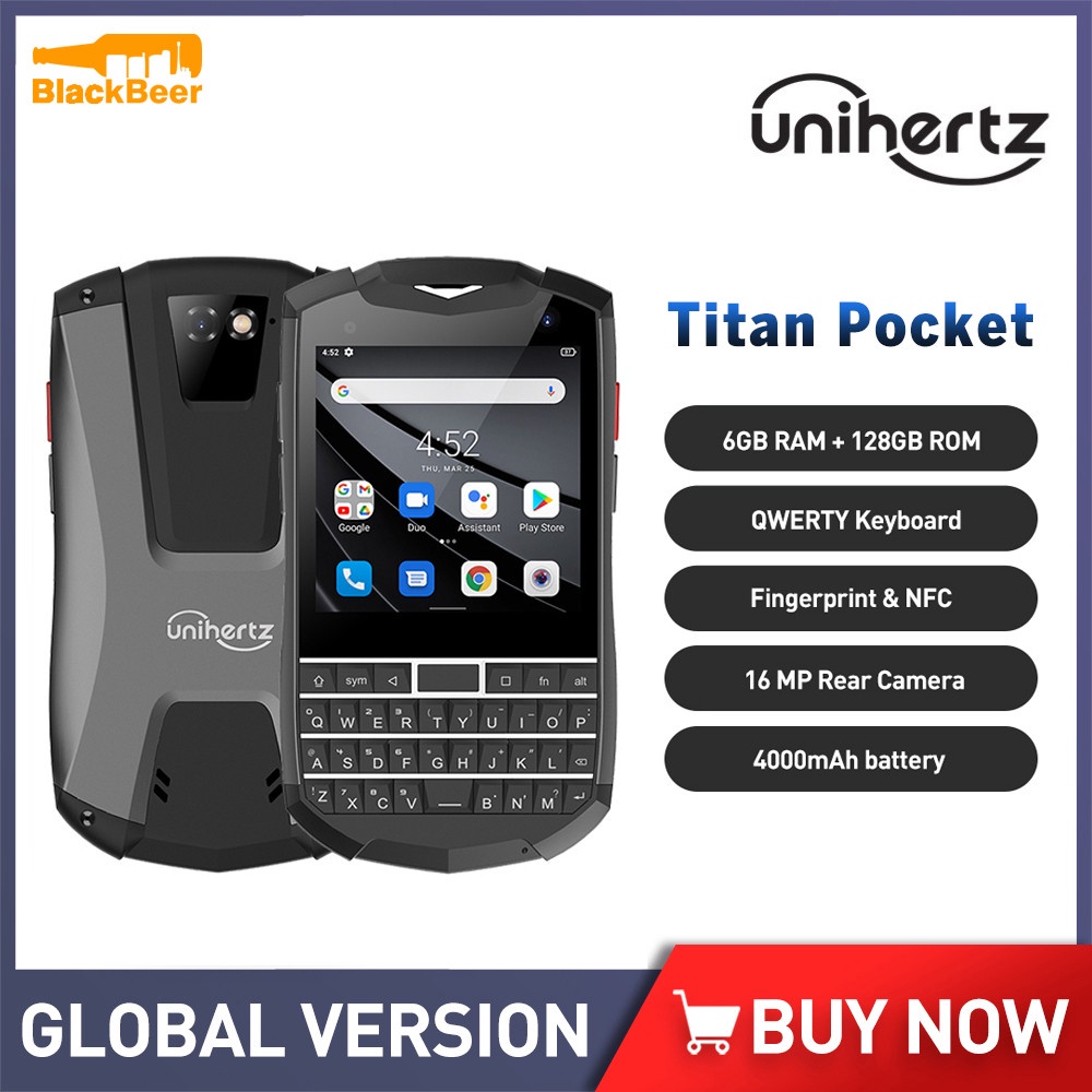 Jual Unihertz Titan Pocket Keyboard Smartphone Android 11 Octa Core Cellphones 6GB 128GB 3.1 ...