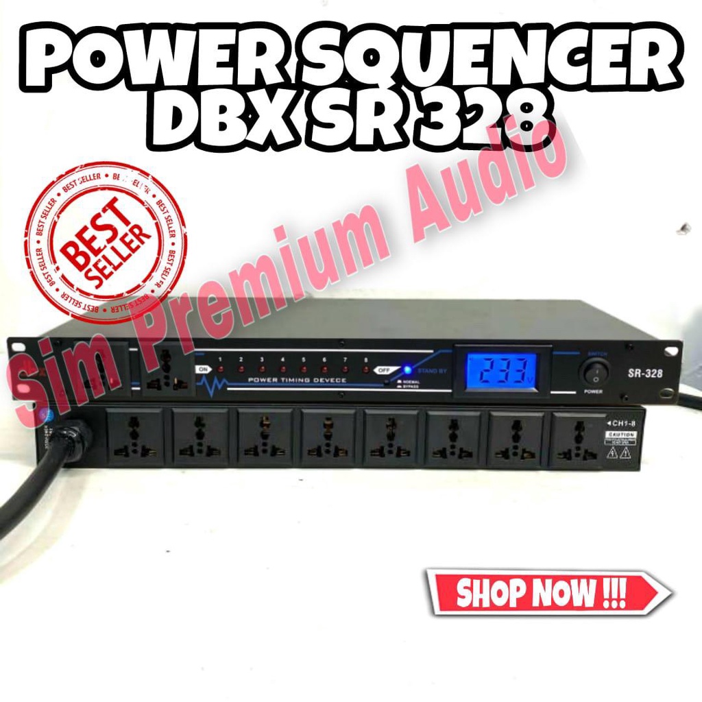 Jual POWER SEQUENCER DBX SR328/SR 328 POWER DISTRIBUTOR CONTROLLER ...