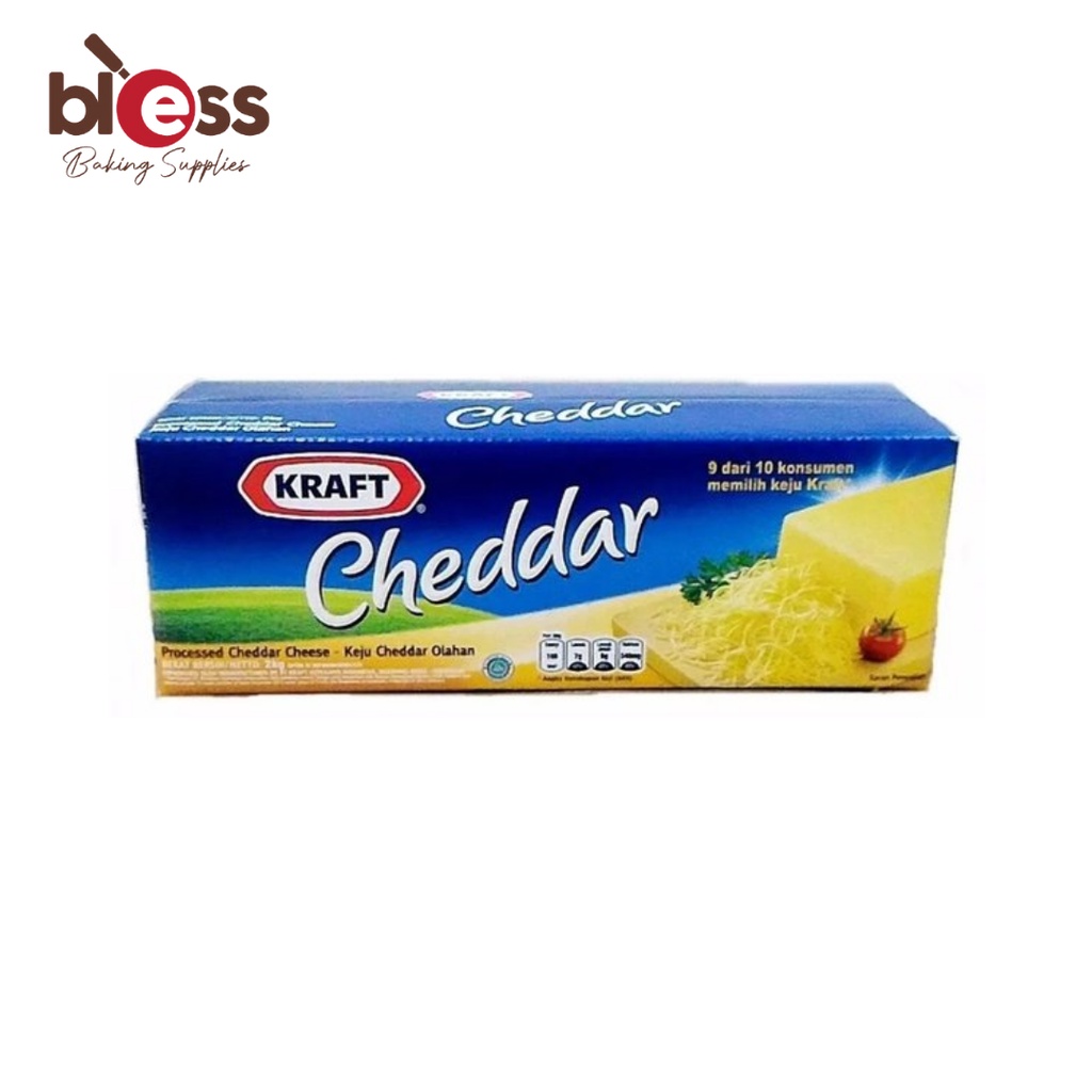 Jual Kraft Cheddar 2 Kg 1/2CTN (4 blok) | Shopee Indonesia