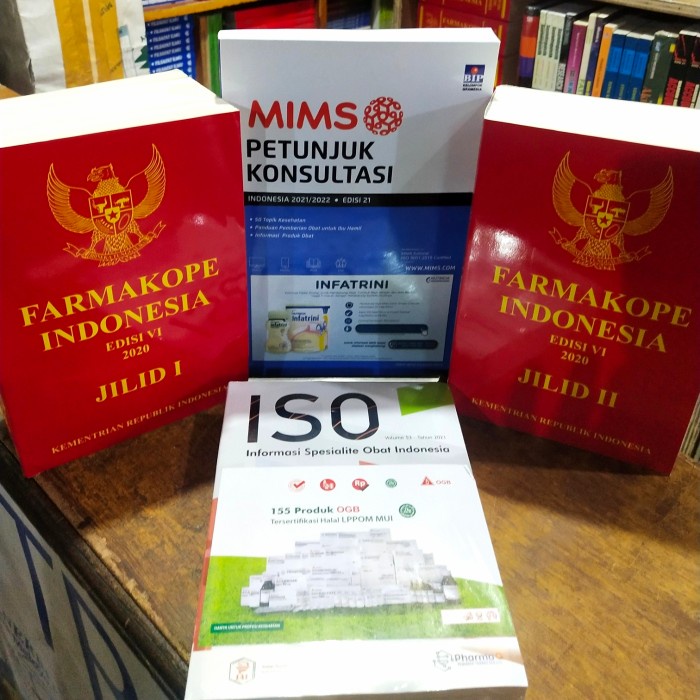 Jual Buku Paket Farmasi Farmakope Indonesia edisi VI 6Tahun 2020 Mims ...