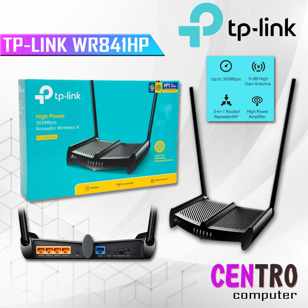 Jual TP-LINK WR841HP 300Mbps High Power - tplink WR841HP 300Mbps High ...