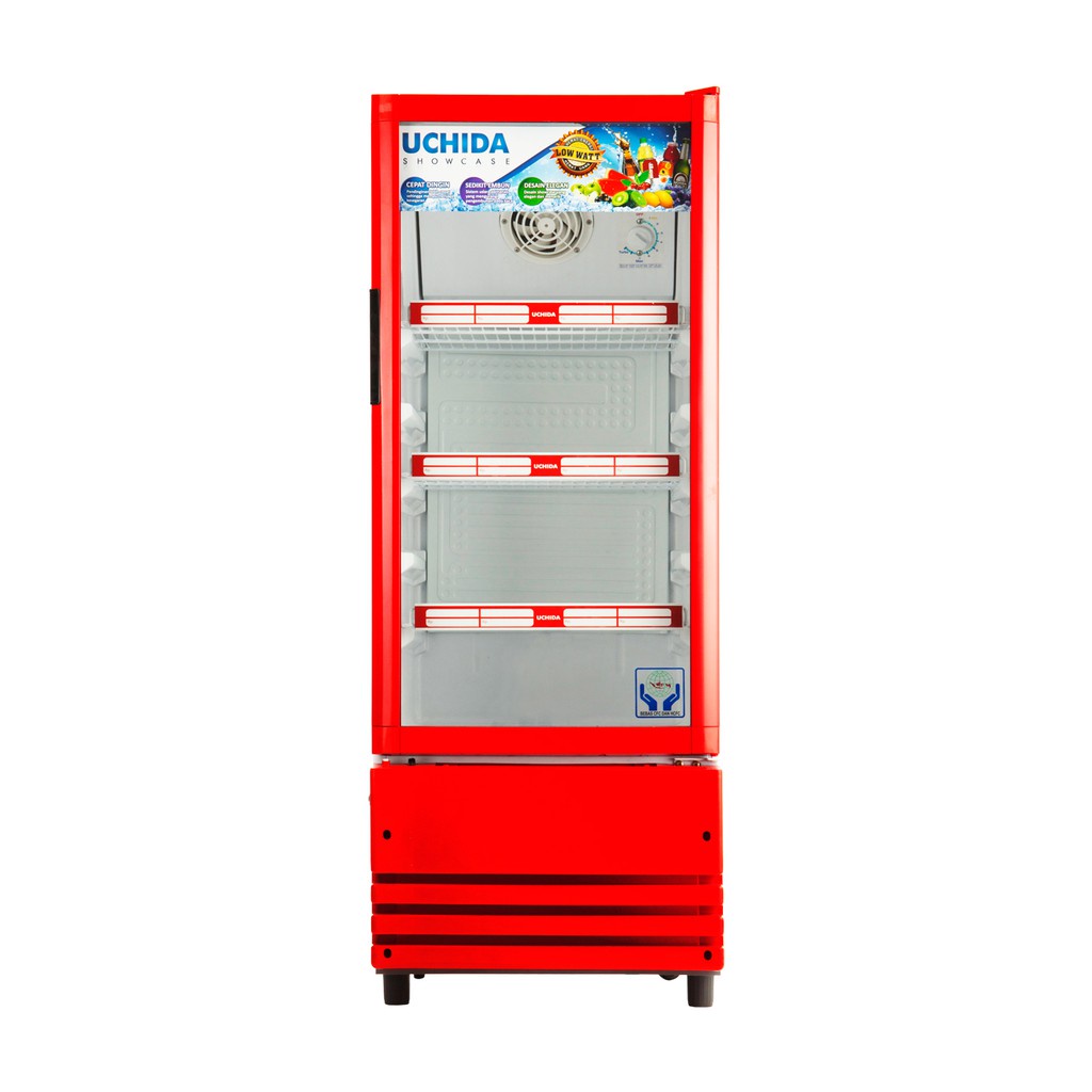 Jual SHOWCASE COOLER UCHIDA / MASPION 3 RAK USG-168ND / USG-180ND / 4 ...