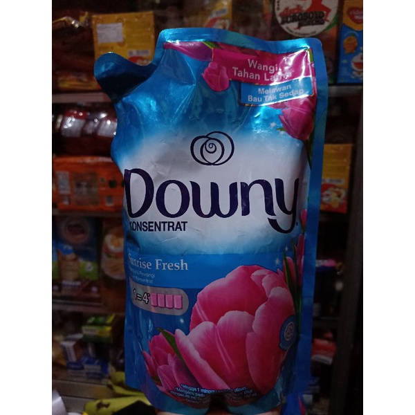 Jual Downy pelembut &pewangi pakaian sunrise Fresh 700ml biru | Shopee ...