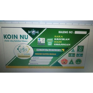 Jual stiker celengan Infaq,Koin NU, Sedekah Subuh dll | Shopee Indonesia