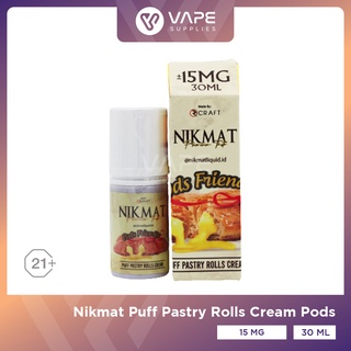 Jual Liquid Nikmat Puff Pastry Rolls Cream Pods Friendly 30ML by Rcraft ...