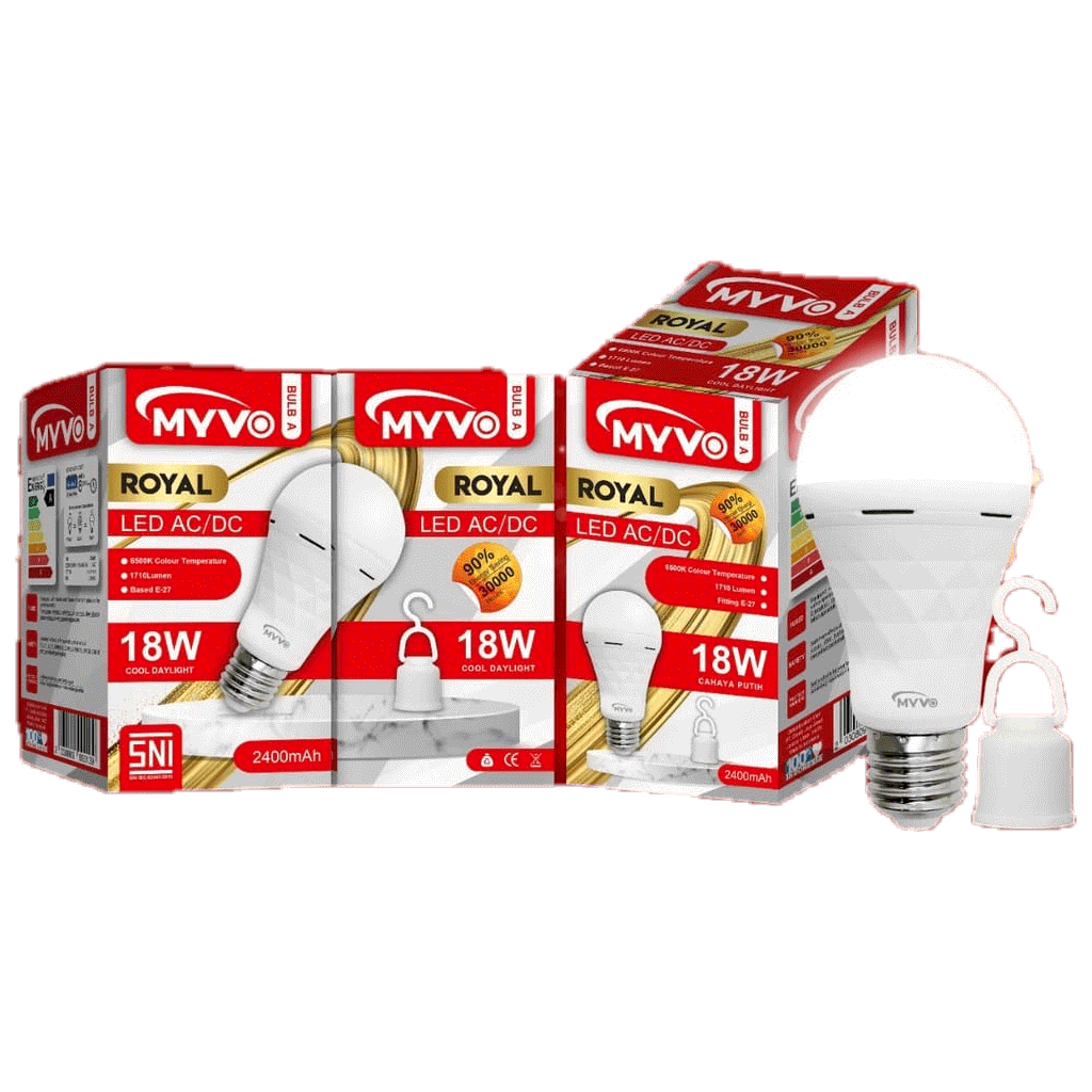 Jual MYVO EMERGENCY ROYAL GENIUS AC DC 18W 18 WATT 12W 12 WATT 15W 15 WATT BATERAI MY LED MAGIC ...