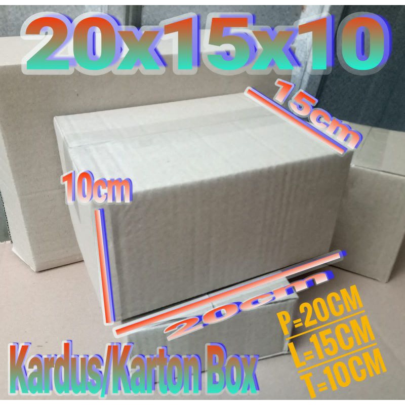 Jual kardus kecil uk 20x15x10 kardus mini kardus polos | Shopee Indonesia