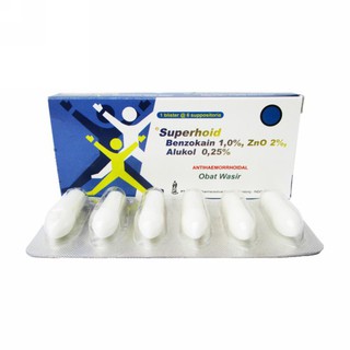 Jual Superhoid Suppositoria Harga Per box / Obat Wasir / Anti Hemoroid ...