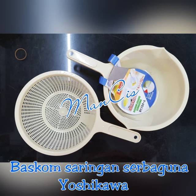 Jual Baskom saringan serbaguna YOSHIKAWA / saringan baskom gagang ...