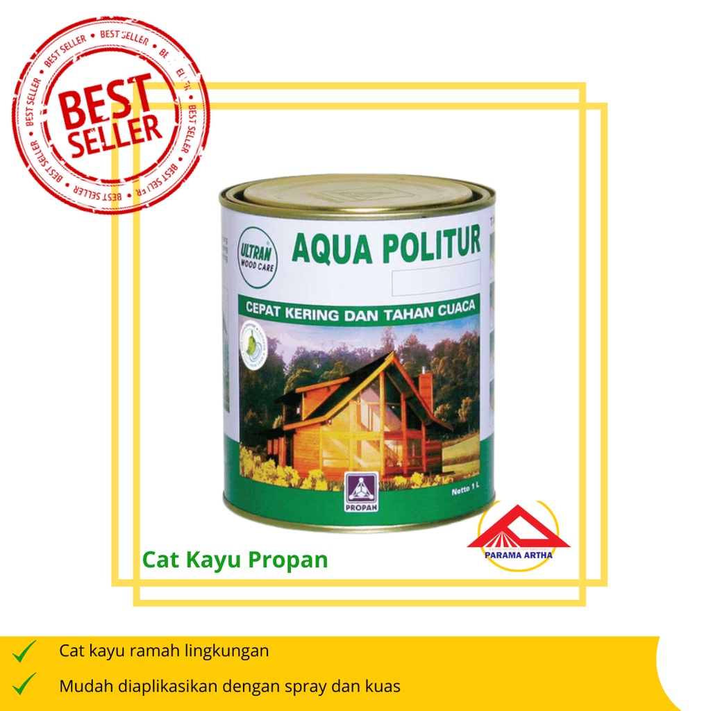 Jual Propan Aqua Politur Clear Gloss - Coating Clear Untuk Finishing Kayu Natural Berpengencer ...