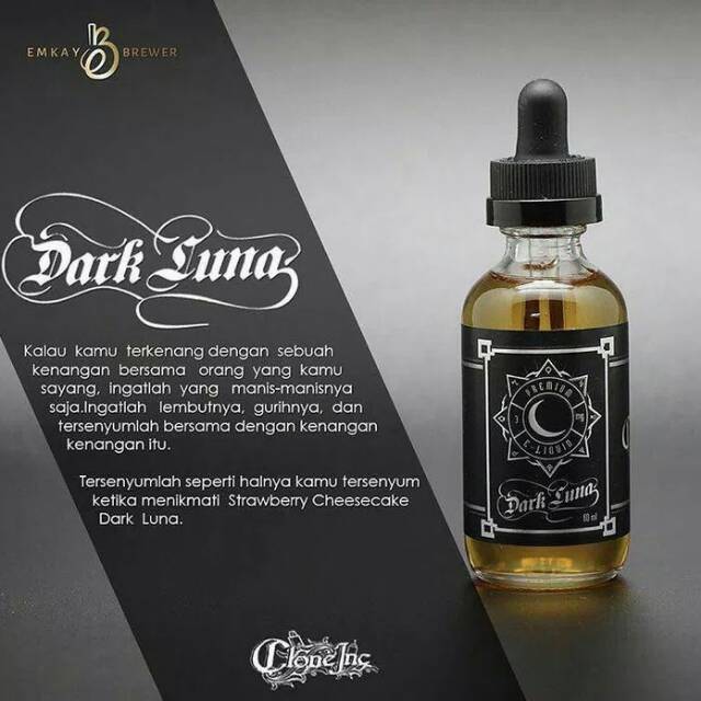 E LIQUID PREMIUM VAPE DARK LUNA RASA CREAMY STRAWBERRYCHEESE CAKE ...