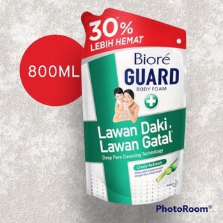 Jual Biore guard biore body foam sabun mandi refil 800ml | Shopee Indonesia