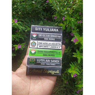 Jual NAME TAG PRAMUKA NAME TA PASKIBRAKA NAME TAG MAHASIWA AKRILIK Name ...