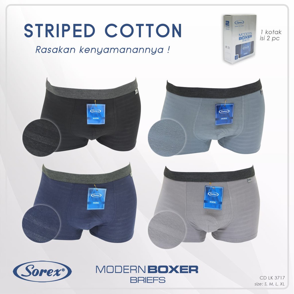 Jual CD Laki Laki Model Boxer katun SOREX 3717 - CD Boxer Sorex Man ...