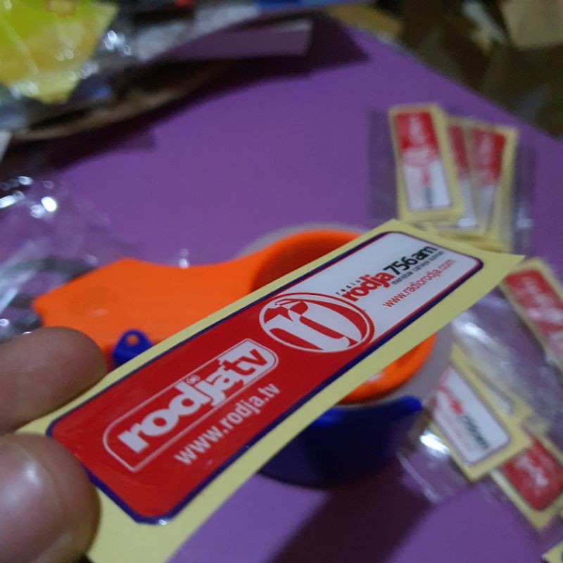 Jual sticker rodja tv timbul ukuran 10 x 3cm Indonesia|Shopee Indonesia
