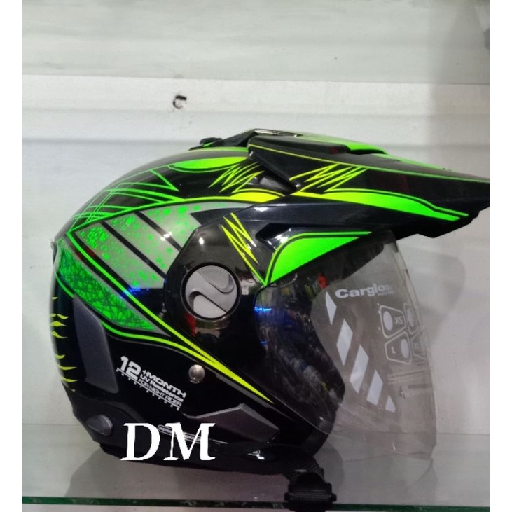 Jual HELM CARGLOSS FORMER#MONSTER GREEN |SEMI CROSS | Indonesia|Shopee ...