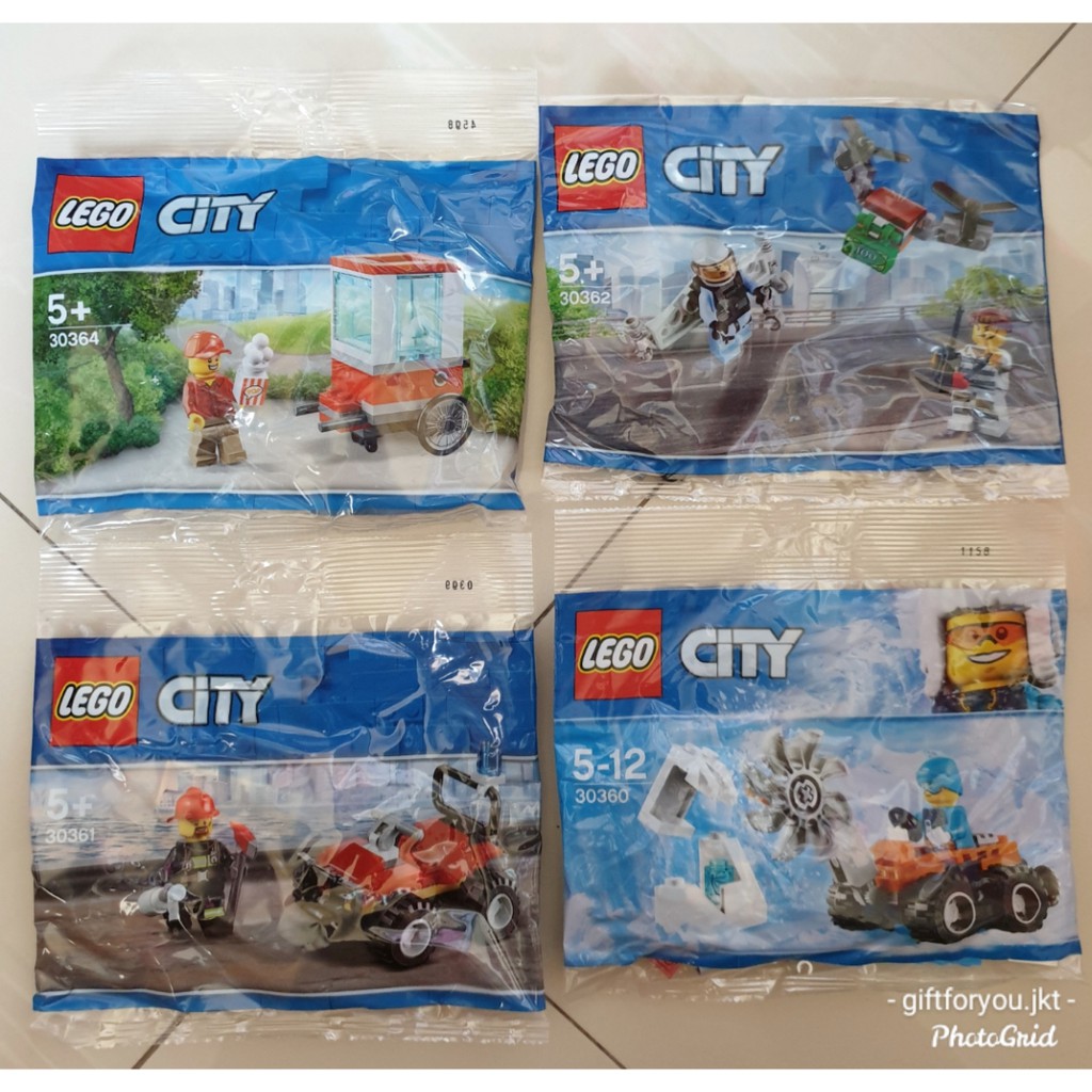Jual Lego City Polybag Paket 4 Varian Original No. 30360, 30361, 30362 ...