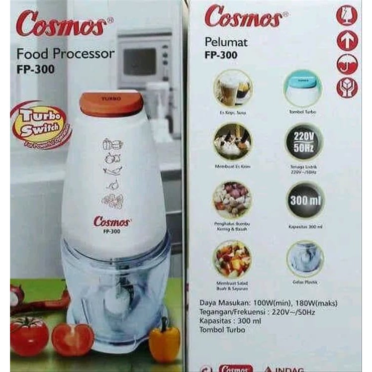 Jual Cosmos Food Processor / FP-300 / Blender Pemulat / penghalus ...