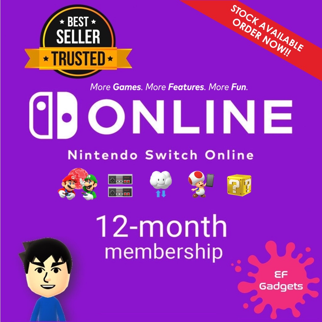 Jual Nintendo Switch Online Membership (12 Bulan) - Nintendo Online ...