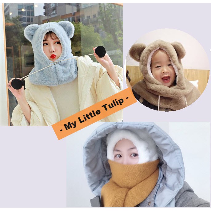 Jual Topi Beruang Penutup Kepala Dewasa Anak2 Anak-anak Hoodie Hood ...