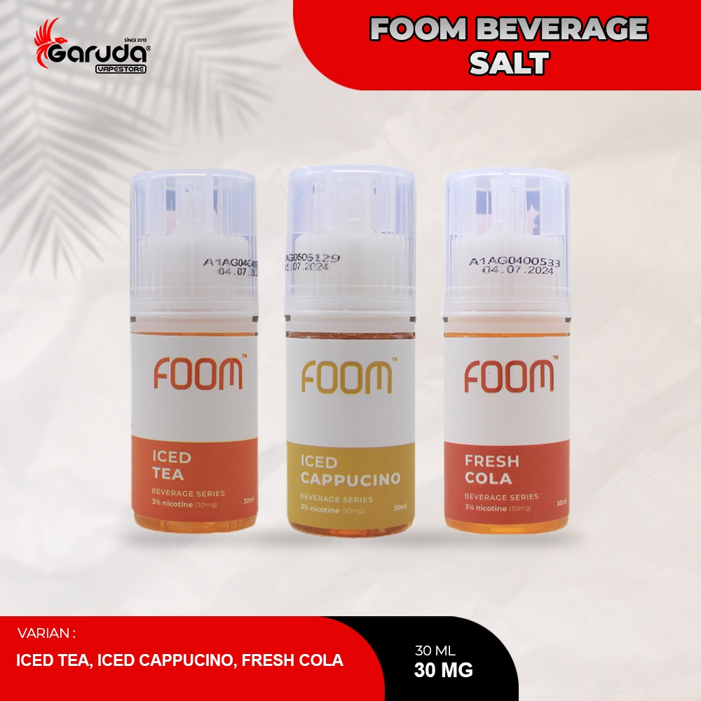 Jual Beverage Saltnic Liquid by Foom 30ml Bercuka | Shopee Indonesia