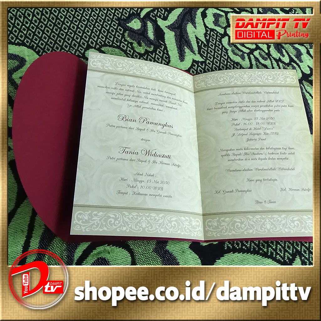 107 Contoh Undangan Pernikahan Rokok Terbaru - Contoh Undangan