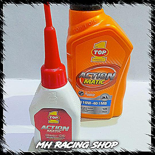 Jual PAKET OLI TOP 1 ACTION MATIC 08 LITER PLUS GEAR OIL 120 ML ...