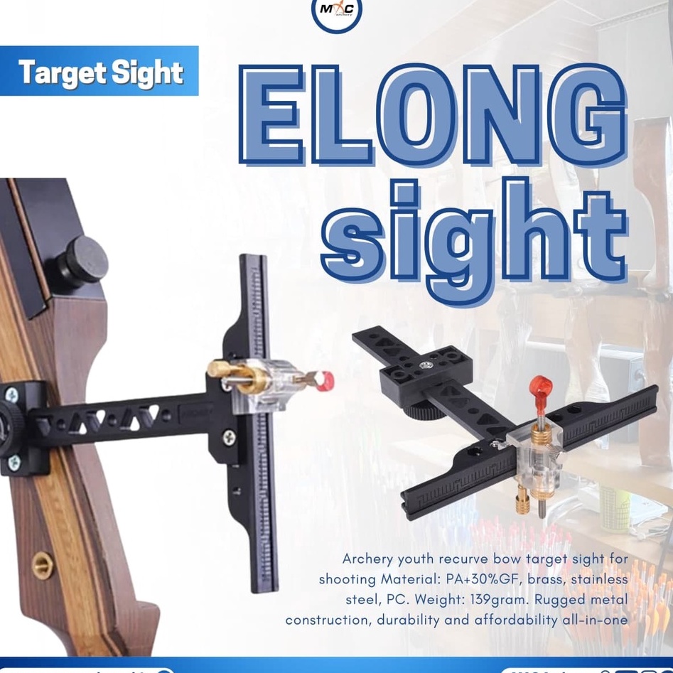 Jual sight elong abs/sight busur panah panahan merk elong original ...