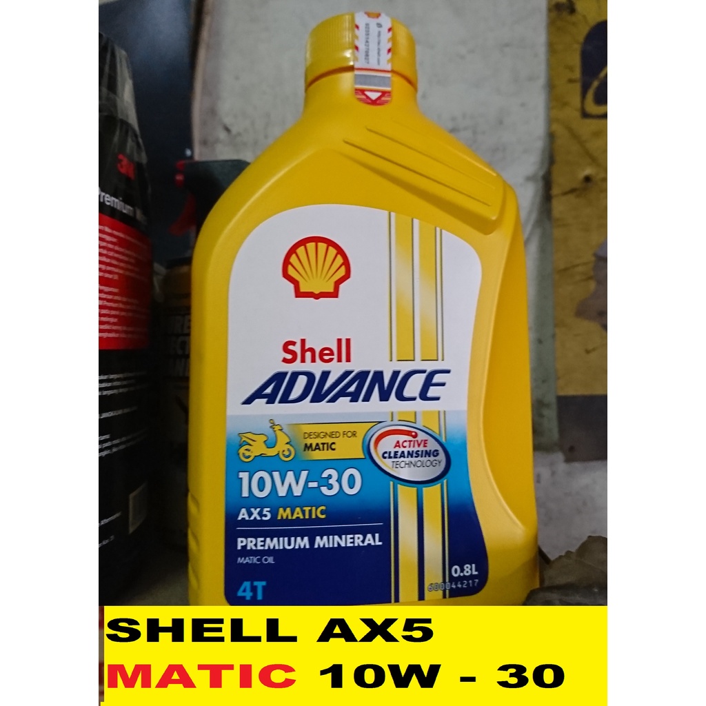 Jual SHELL ADVANCE AX5 0.8L 10w 30 oli motor Scooter Matic ASLI BARU RESMI Vario Beat Mio ...
