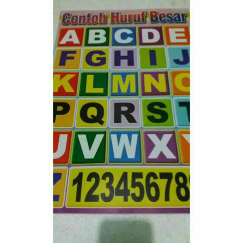 Jual POSTER ABC bahan karton | Shopee Indonesia
