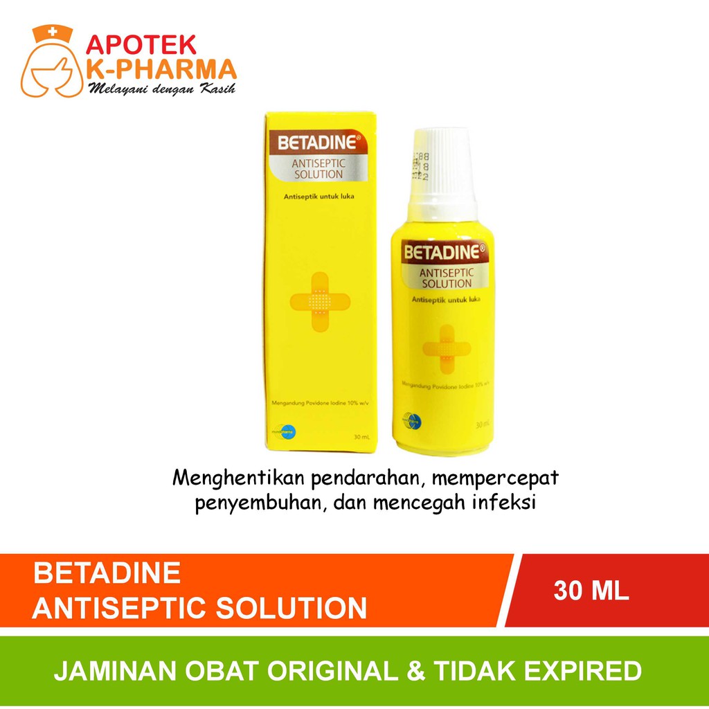 Jual Betadine Antiseptic Solution Isi 30 ml Original Mundi Pharma | Shopee Indonesia