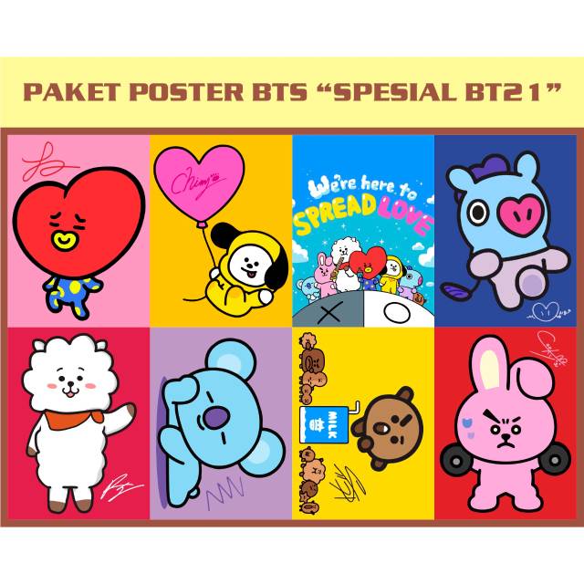 Jual BT21 POSTER SET | Shopee Indonesia