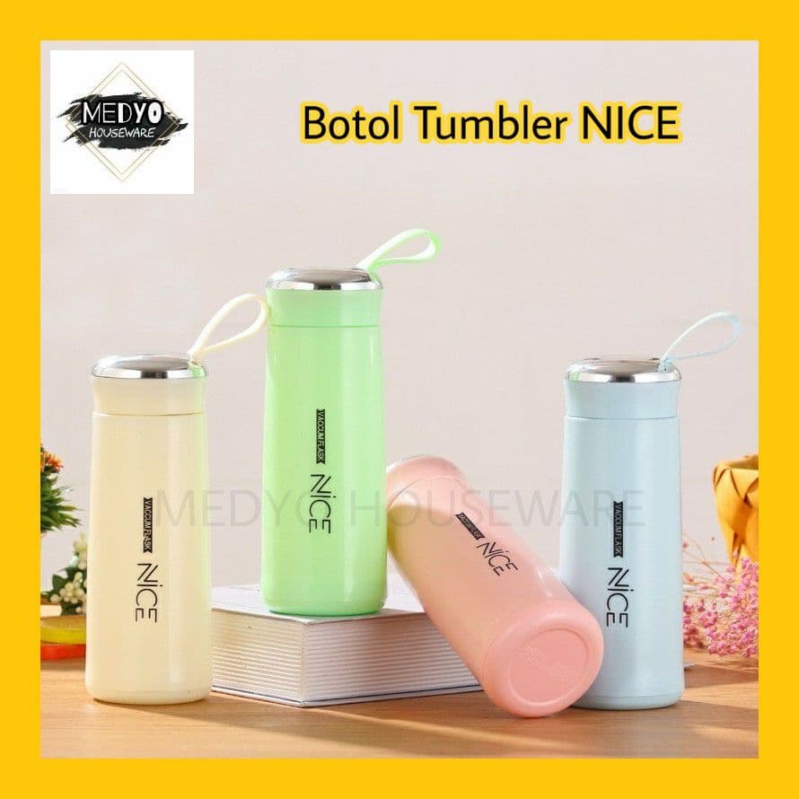Jual Botol Nice Tumbler Botol Minum Kaca Nice Bottle 400ml Souvenir ...