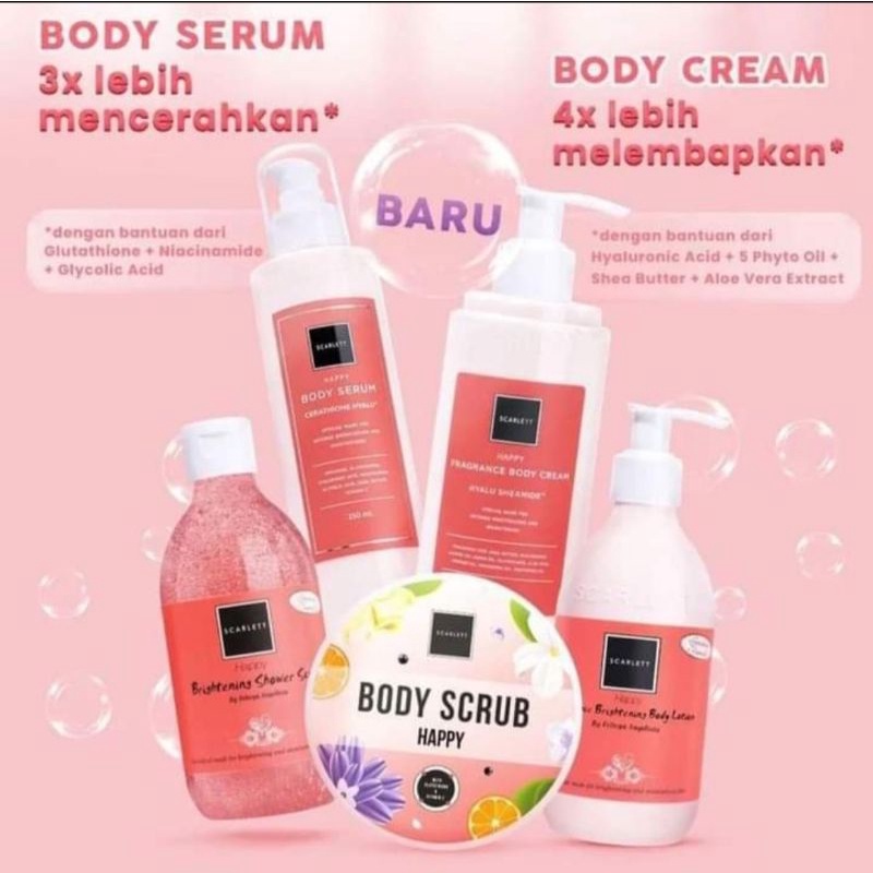 Jual SCARLETT WHITENING VARIAN HAPPY SERIES | Shopee Indonesia