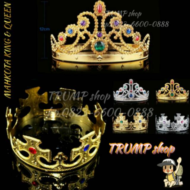 Jual Mahkota Ulang Tahun/Mahkota Raja & Ratu/King & Queen Crown ...