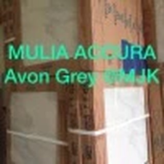 Jual Keramik Lantai 40x40 Kilap MULIA ACCURA Avon Grey Putih Corak Abu ...
