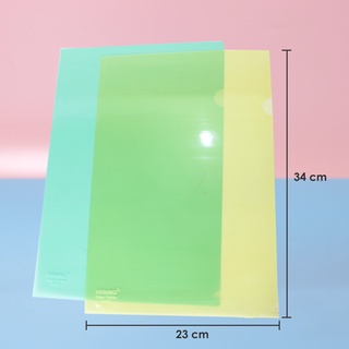 Jual Map Plastik / Map File / Map L Transparan Ukuran F4 Berwarna ...