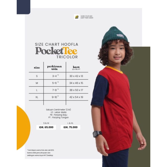 Jual SIZE CHART KAOS TANGAN PENDEK | Shopee Indonesia