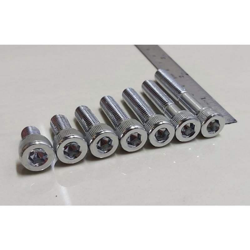 Jual BAUT CROM M8 BAUT DRAT 12 KEPALA KUNCI L | Shopee Indonesia