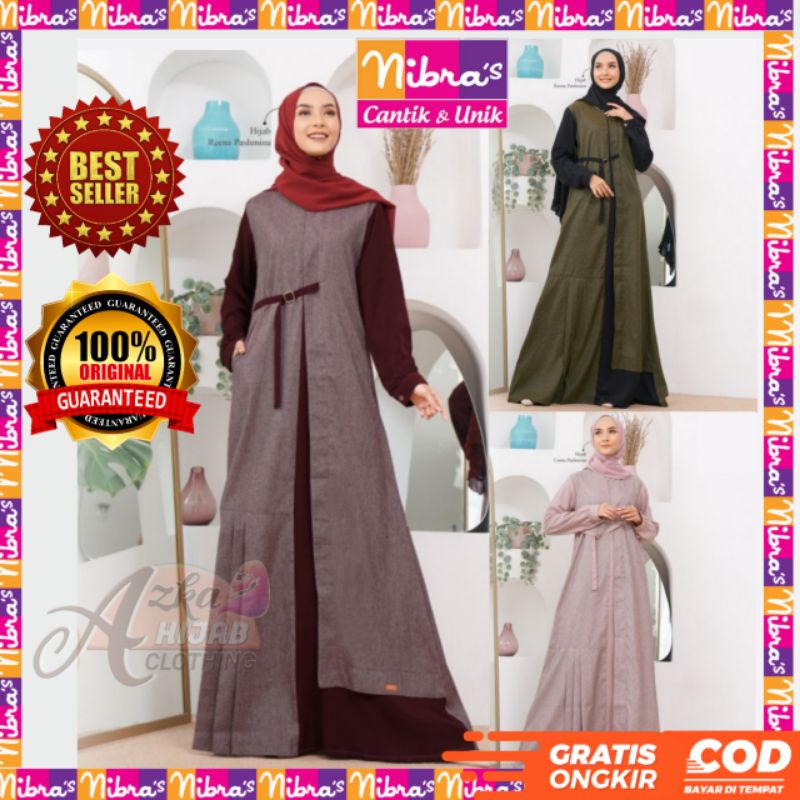 Original Gamis NIBRAS Terbaru NB A97 / Baju Gamis Terbaru 2021 / Dress ...