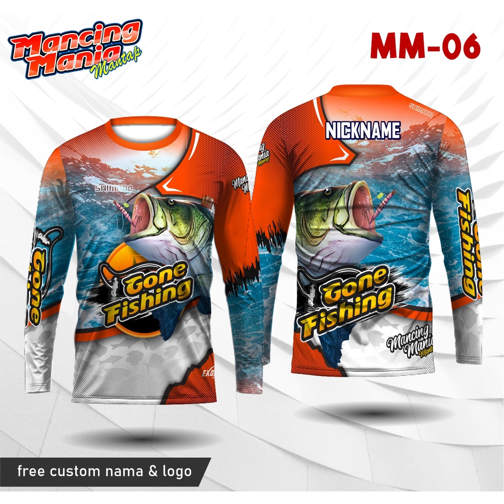 Jual jersey mancing mania kaos mancing mania mantap lengan panjang ...