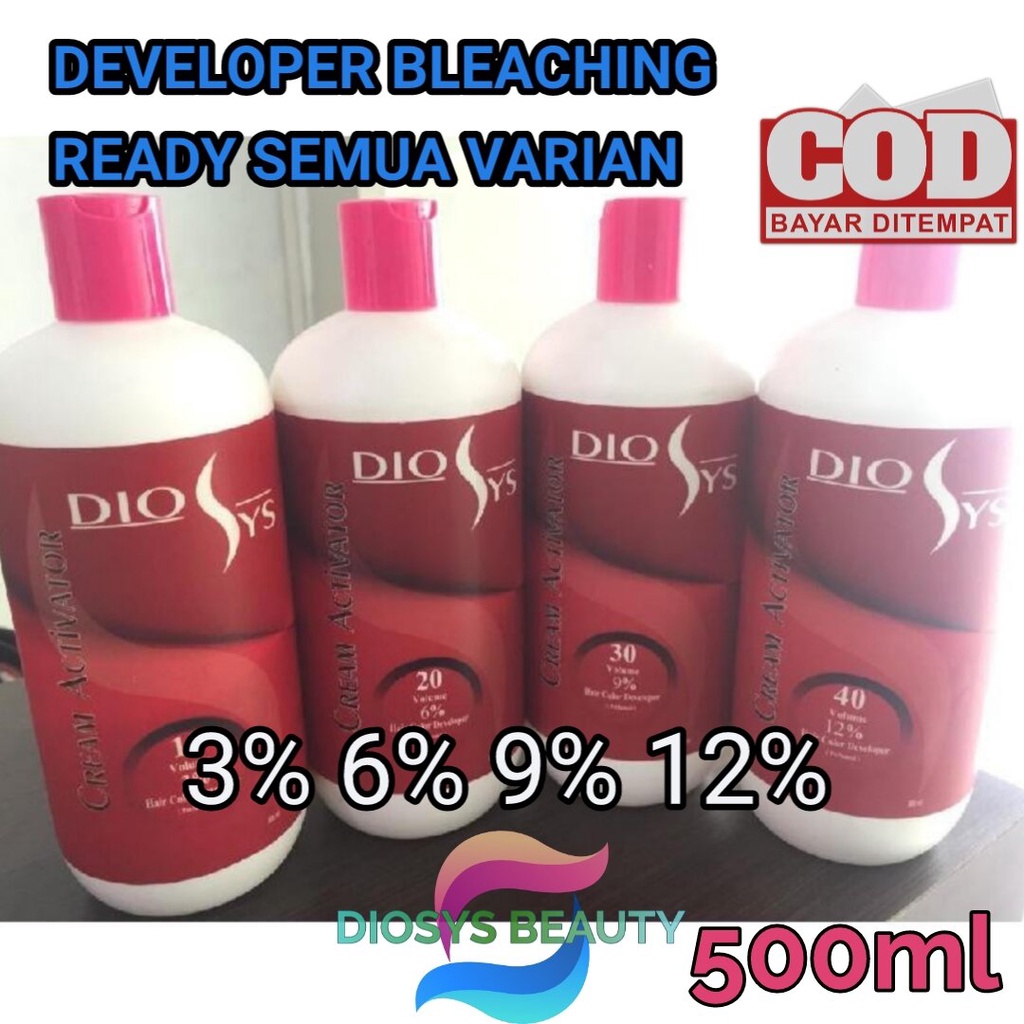 Jual DEVELOPER PEROXIDE BLEACHING DIOSYS ACTIVATOR CREAM OKSIDAN 500ml ...