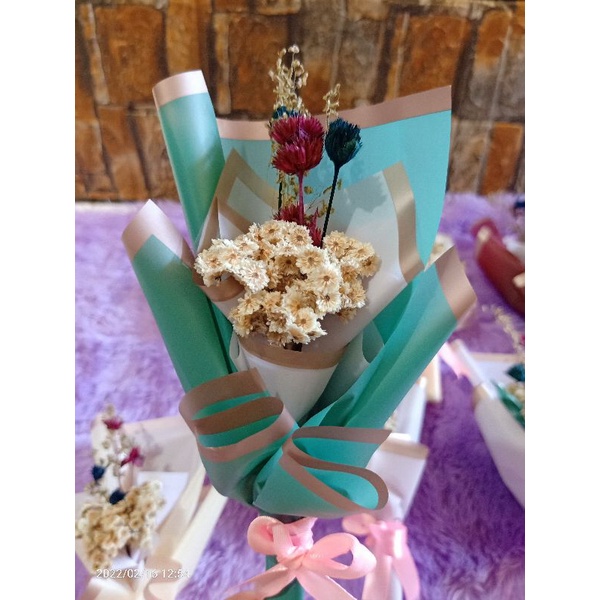 Jual Buket Bunga mini rustik10x20 untuk Hampers | Shopee Indonesia